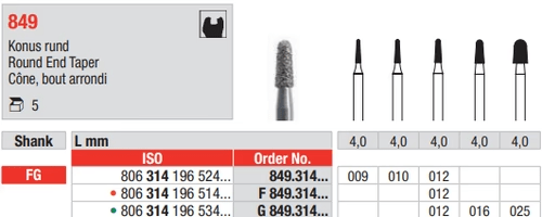 849 - Round End Tapper – Confi-Dent Clinical